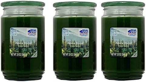 Amazon.com: Mainstays 20oz Alpine Forest Scented Candles, 3-Pack : Home ...