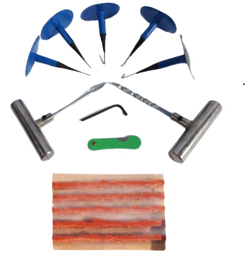 Seahorse Polymers tubeless tyre Puncture Repair Silver Kit Heavy Duty ...