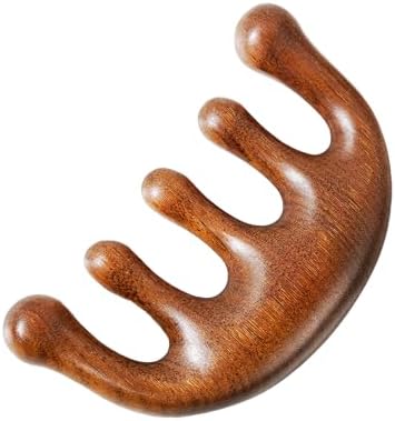 Amazon.com : Menesia Head Scalp Comb, Scalp Massage Comb, Sandalwood ...