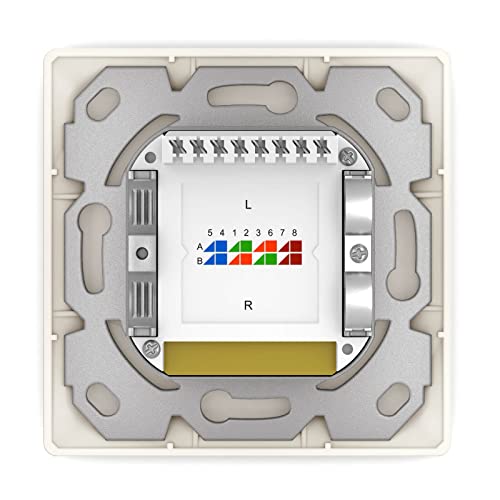 hb-digital 1x CAT 6a Network Socket for CAT.8 CAT.7 CAT.6A CAT.6 CAT.5 ...