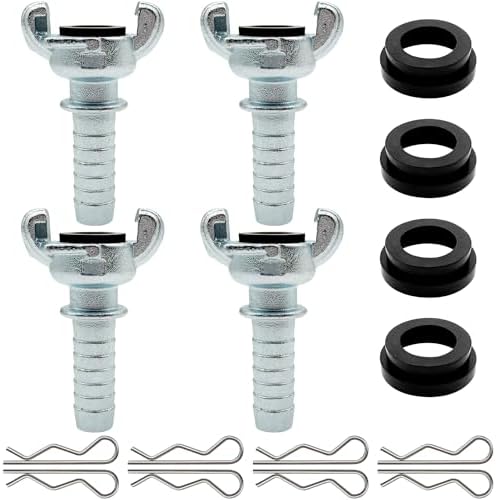 MustBee 4 Sets NPT Iron Air Hose Fitting, Universal Coupling, Chicago ...