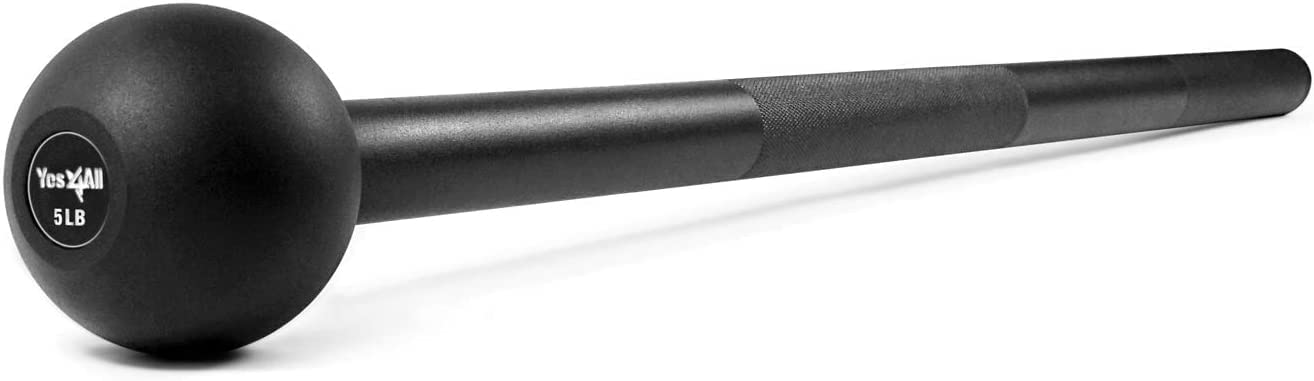 Yes4All Steel Mace Bell for Strength Training - Support Full Body ...