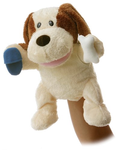 Buy Aurora Plush Scruff Dog Velcro Playtime Puppet - 12" Online at Low ...