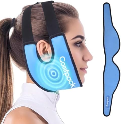 Amazon.com: Comfpack Wisdom Teeth Ice Pack Head Wrap with Ear Hole ...