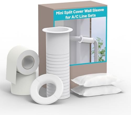 Amazon.com: Chiligent Mini Split Cover Wall Sleeve for AC Line Set ...