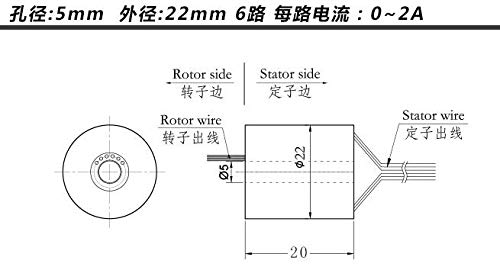 Snapklik.com : Through Hole Conductive Rotary Slip Rings Electrical ...