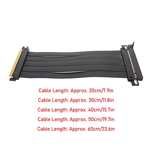 PCIE 4.0 Riser Cable, Shielded 180 Degree Flexible PCIE 4.0 Extension ...