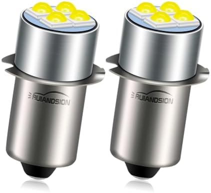 Ruiandsion 2pcs P13.5S Screw Base LED Bulb 10-60V White 3030 4SMD ...