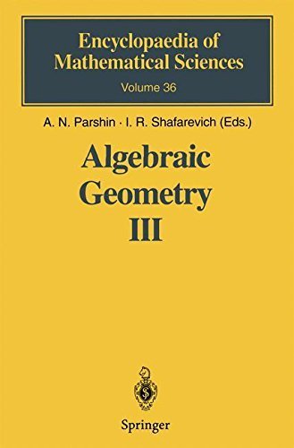 Amazon | Algebraic Geometry III: Complex Algebraic Varieties Algebraic ...