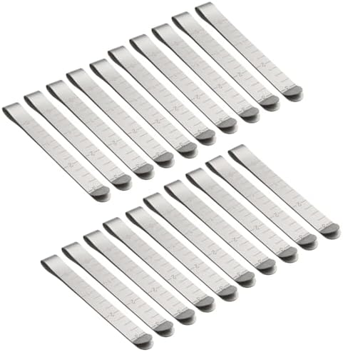 Amazon.com: 20PCS Sewing Clips 3 Inch Stainless Steel Measurement Ruler ...