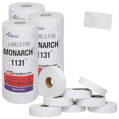 Snapklik.com : White Pricing Labels For Monarch 1131 Price Gun3 Sleeves ...