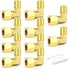 Amazon.com: GASHER 10PCS Brass 90 Degree Elbow Compression Tube Pipe ...