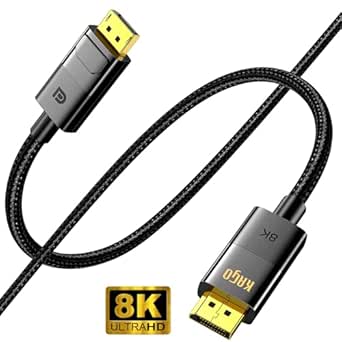 KAGO 8K DisplayPort Cable - 10FT DP 1.4 Cable Displayport to ...