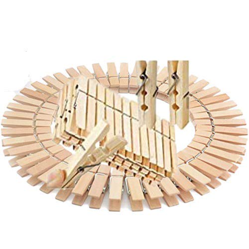 JMARK Bamboo Cloth Drying Clips (Beige) - 30 Pieces : Amazon.in: Home ...