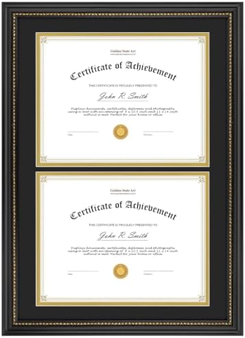 Amazon.com - CORE ART Double Diploma Frames 14x20 Fits Two 8.5x11 Inch ...