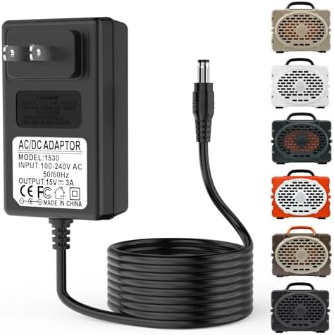 Amazon.com: 15V 3A Speaker Charger for Turtlebox Gen 2 & Gen 3: Loud ...