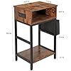 Amazon.com: SEHERTIWY Nightstand with Charging Station, End Side Table ...