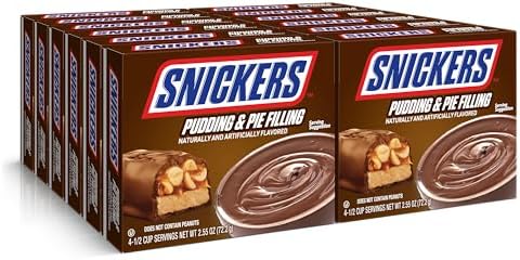Amazon.com: SNICKERS Milk Chocolate Pudding & Pie Filling, 2.55 oz, 4 ...