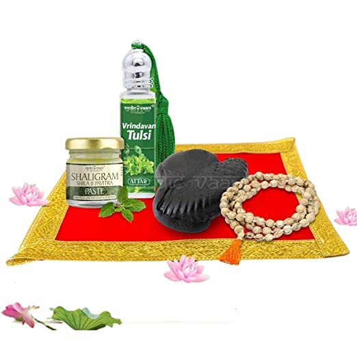 Buy Vedic Vaani Salagrama Stone Lakshmi Shankh Sudarshan Shaligram ...