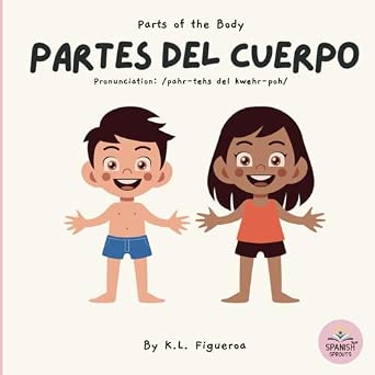 Spanish Baby Books with Body Parts: "Partes del Cuerpo" Bilingual Baby ...