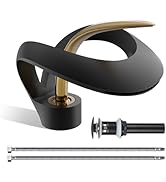 Elegant Alien Matte Black Bathroom Sink Faucet Single Hole,AUU ...
