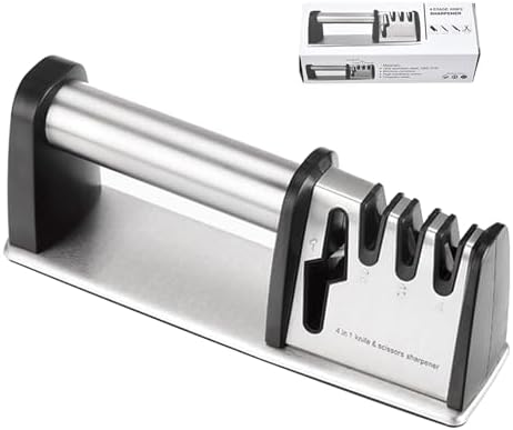 Amazon.com: Sunmero Knife Sharpener, 4 in 1 Kitchen Blade and Scissors ...