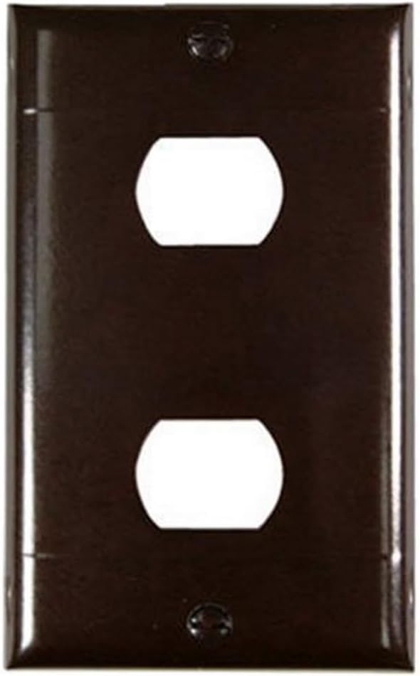 Brown Wrinkled 1 Single Gang Wall Plate for Two 2 Despard Switches ...