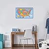 Amazon.com: 2 Pack - World & USA Map for Kids [Illustrated] - 2 Poster ...