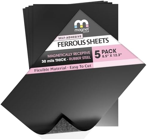 Amazon.com : TMS Magnetic Sheet, Tape and Strips with or Without Self ...