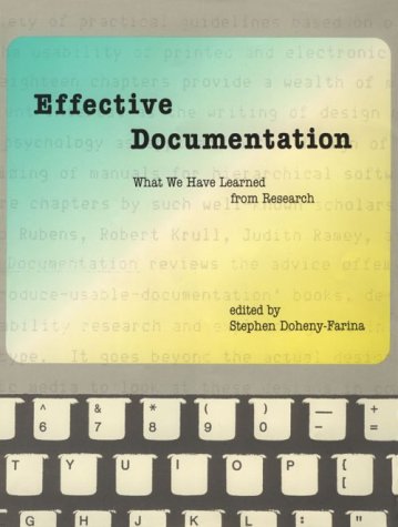 Effective Documentation: What We Have Learned from Research ...