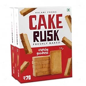 Wheat Craft Premium Handmade Cake Rusks Toast (Pack of 2 x 100g Each ...