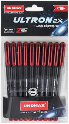 Linc Maxo Fine Ball Pen, Red (25pcs) : Amazon.in: Office Products