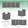 Amazon.com: RANTILA 4 Panel Indoor Foldable Dog Fence Freestanding Dog Gate for Stairs, Hallways ...