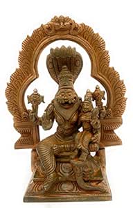 Buy South Indian Arts Bronze Narasimha Lakshmi Murti Idol Laxmi Narasimha Swamy Statue ...