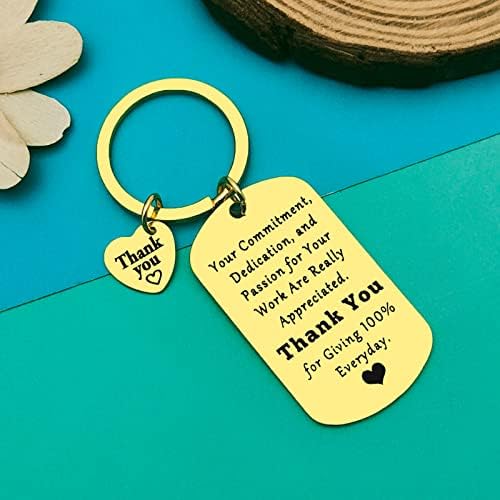 Thank You Gift Employees Appreciation Gift Keyring Anniversary Work ...