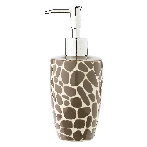 Lisbeth Dahl Brown and Cream Giraffe Patterned Soap Dispenser : Amazon ...