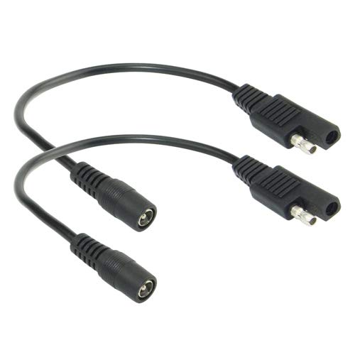 WMYCONGCONG 2 PCS SAE to Coax Female Adapter SAE Plug to DC 5.5mm x 2 ...