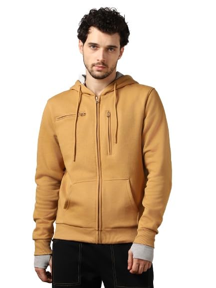 Buy NOBERO Unisex-Adult Fleece Neck Hooded Regular Fit Sweatshirt (1M ...