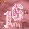 Amazon.com: Pooqla Marquee Numbers Lights for Her, Pink Light Up ...