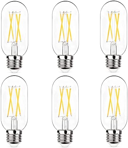 NOTOC Dimmable E26 LED Light Bulb 6W,Equivalent 60W,E26 Tubular Light ...