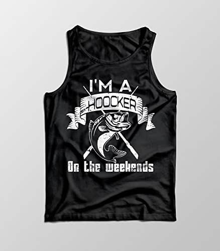 Amazon.com: I_m a hoocker on the weekends Canvas Unisex Tank, hoocker ...