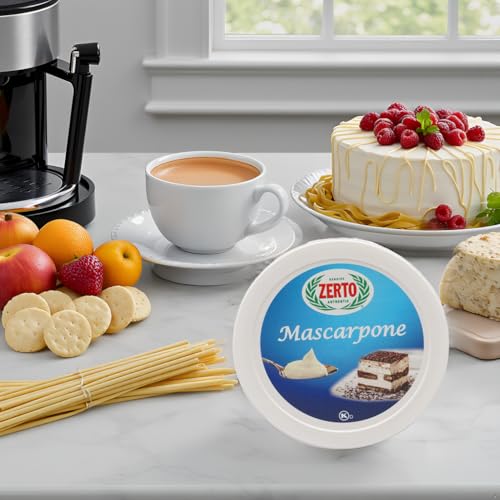 Zerto Mascarpone Cheese – 17.6 oz (500 g) – Authentic Italian-Style ...