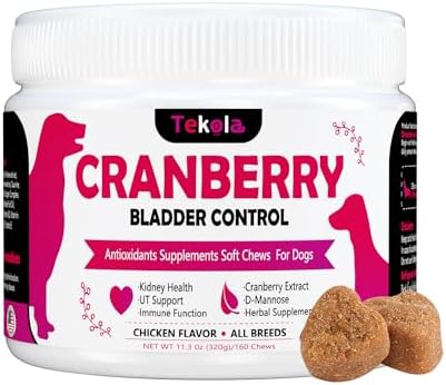 Amazon.com: Cranberry Bladder Health for Dogs - Dog Antioxidant- 160 ...