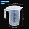 Amazon.com: PATIKIL Graduated Beaker, 2 Pack 500ml PP Plastic Liquid Measuring Cup Double Sided ...