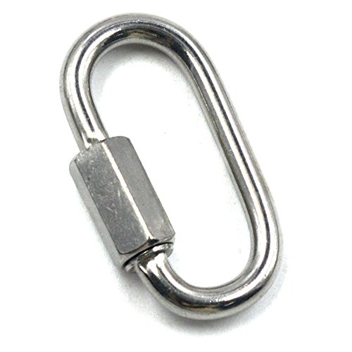 Quick Link Lock Ring Carabiner, Mergorun Multifunctional 304 Stainless ...