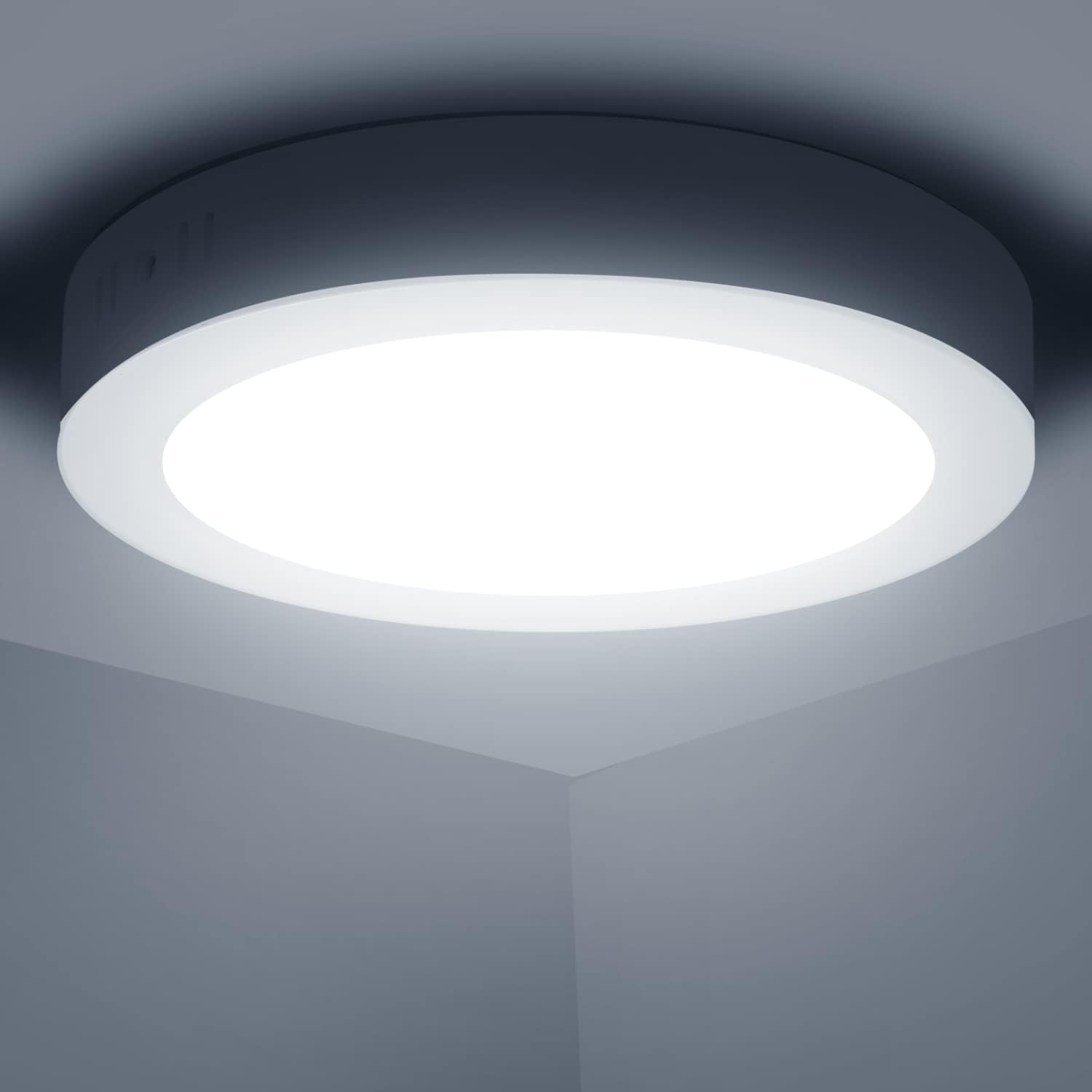 Aigostar LED Ceiling Light, 12W Daylight White Ceiling Lights, 6500K ...