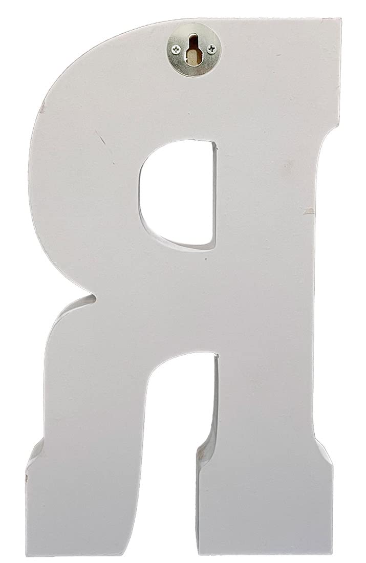 Snapklik.com : ABELOTS Large Wood Letter Distressed White Wash Alphabet ...