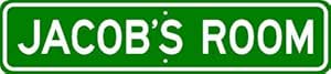 Amazon.com: JACOB ROOM SIGN - Personalized Gift Boy or Girl, Aluminum ...