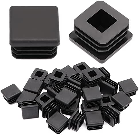 20 Pack 25mm(1”) Square Tube End Cap Plastic Plugs,25mmx25mm Square ...