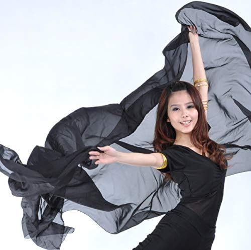 Amazon.com: SHOWYOU 250x120cm 9 Colors 100% Chiffon Scarf Belly Dance ...